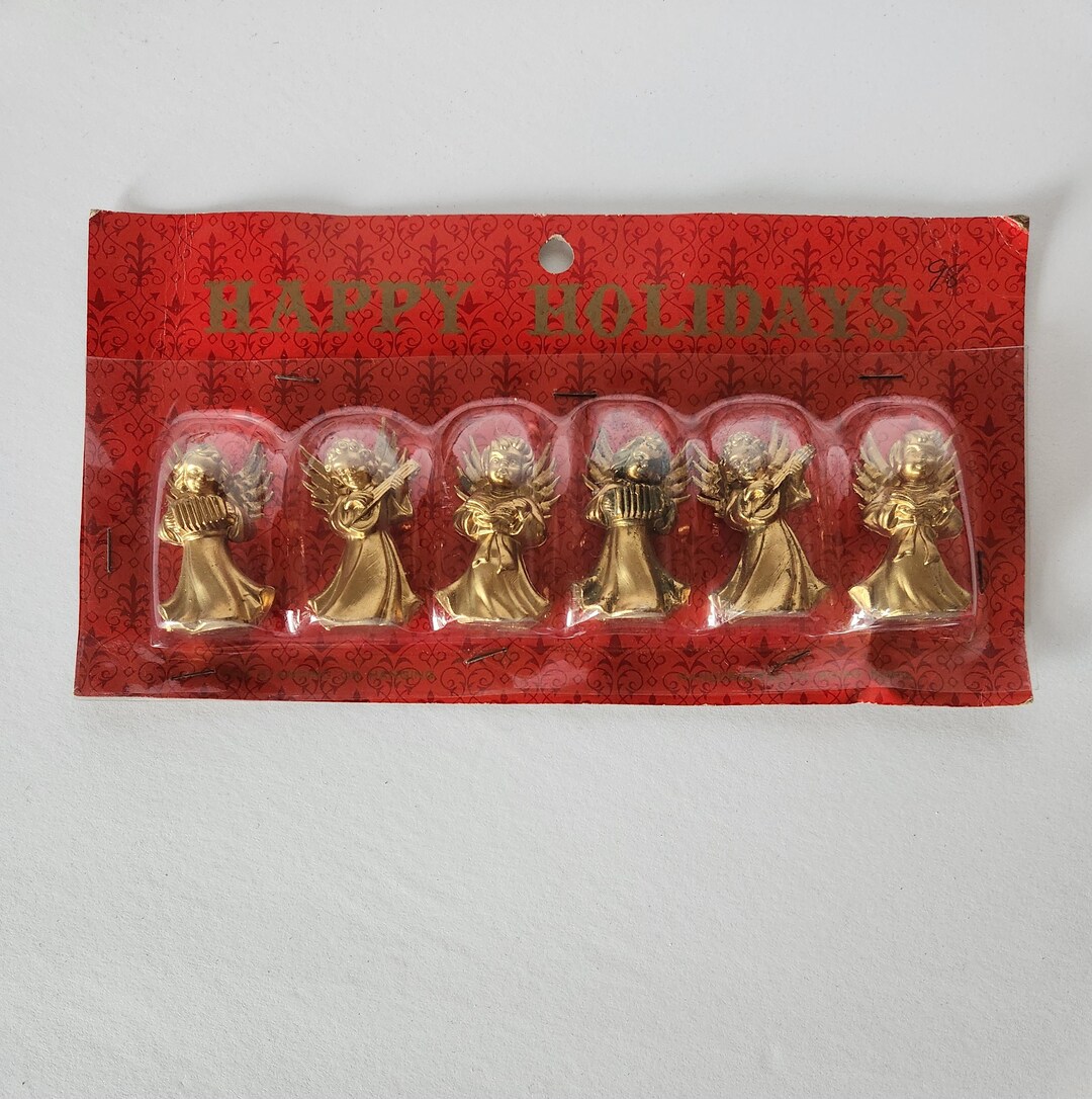 Midcentury Gold Angels in Original Packaging; Gold Angel Figurine - Etsy