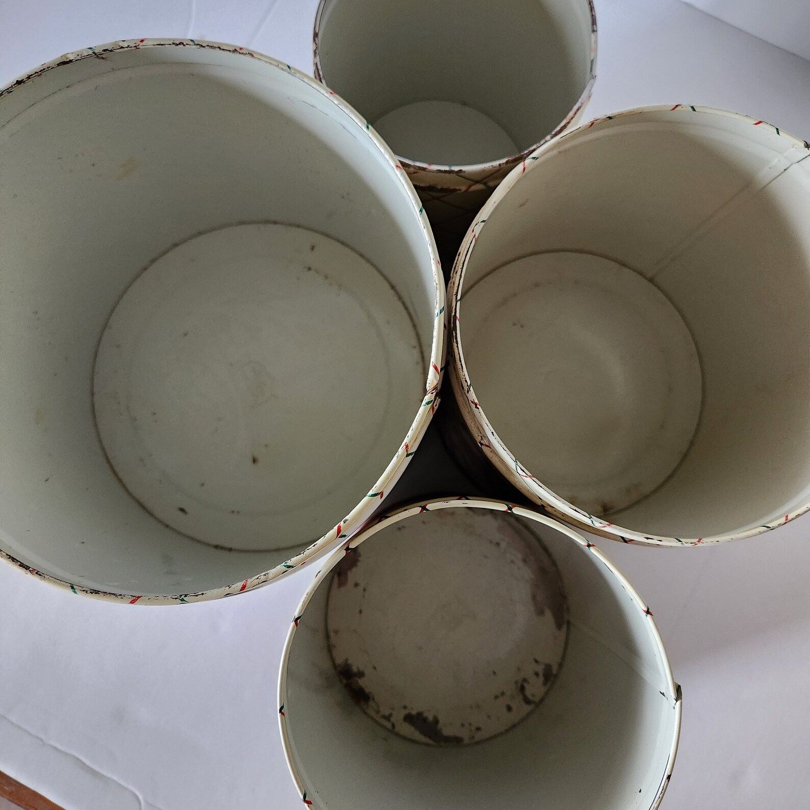 NC Colorware Amaryllis Tins, 40's 50's Kitchen Tin Set - Etsy