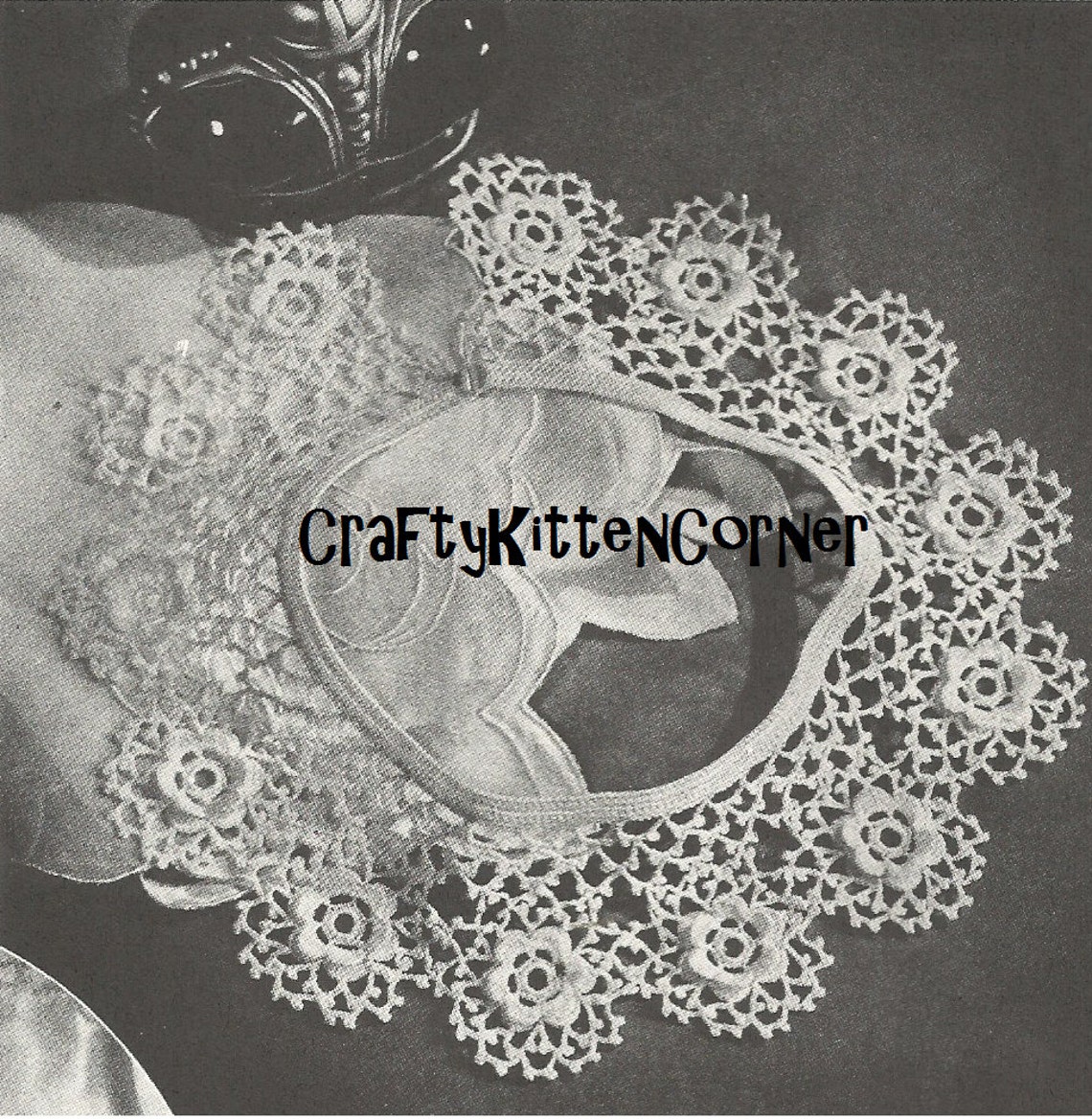 Vintage Irish Crochet Collar PDF Crochet Pattern - Etsy