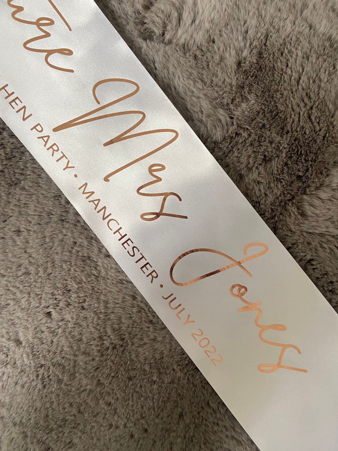 Bride to Be Sash Future Mrs Personalised Hen Party Sash With - Etsy UK