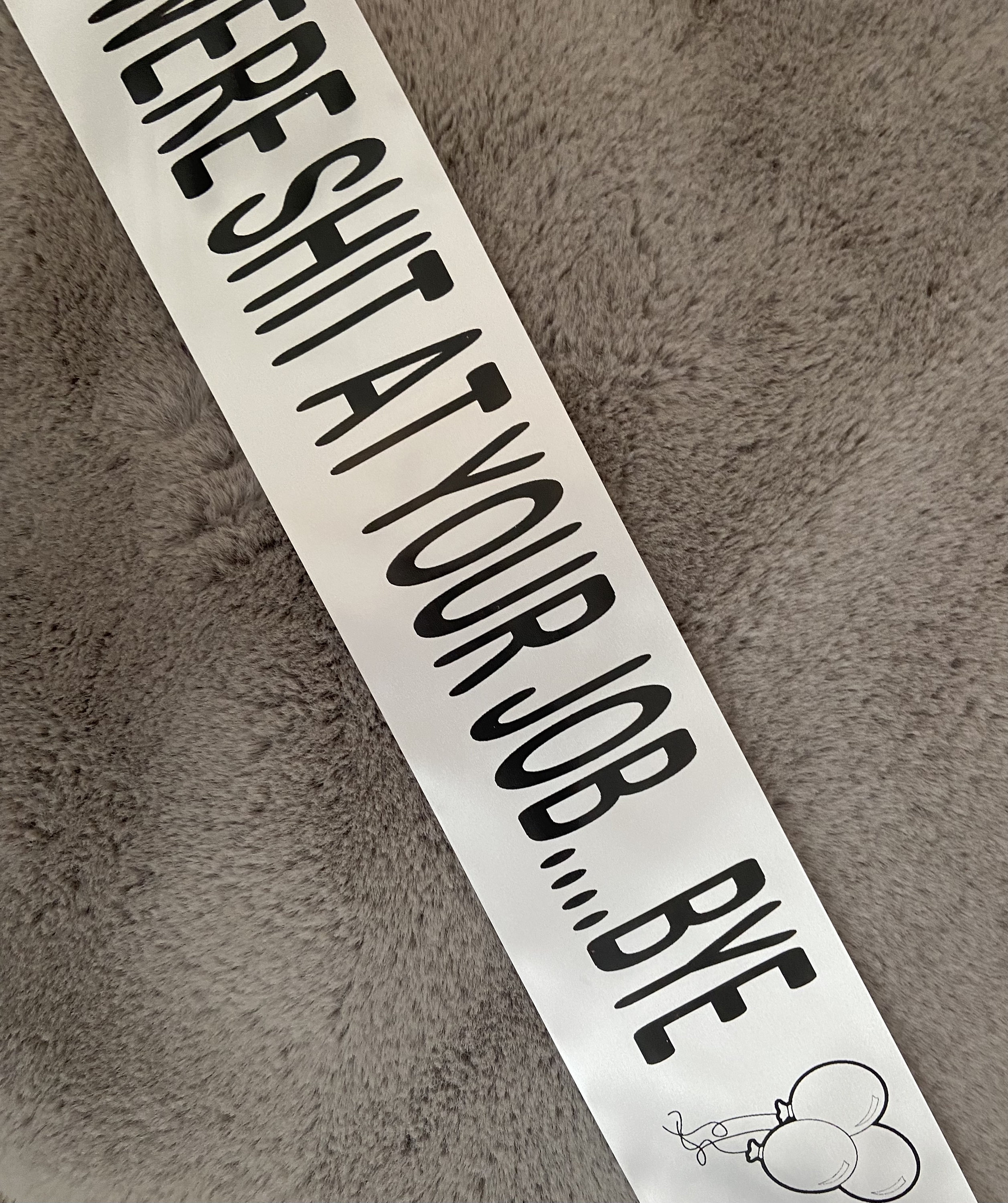 Office Party Leaving Banner Work Colleague Leaving Funny Sarcastic ...