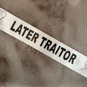 Later Traitor Leaving Banner Work Colleague Leaving Funny Sarcastic ...