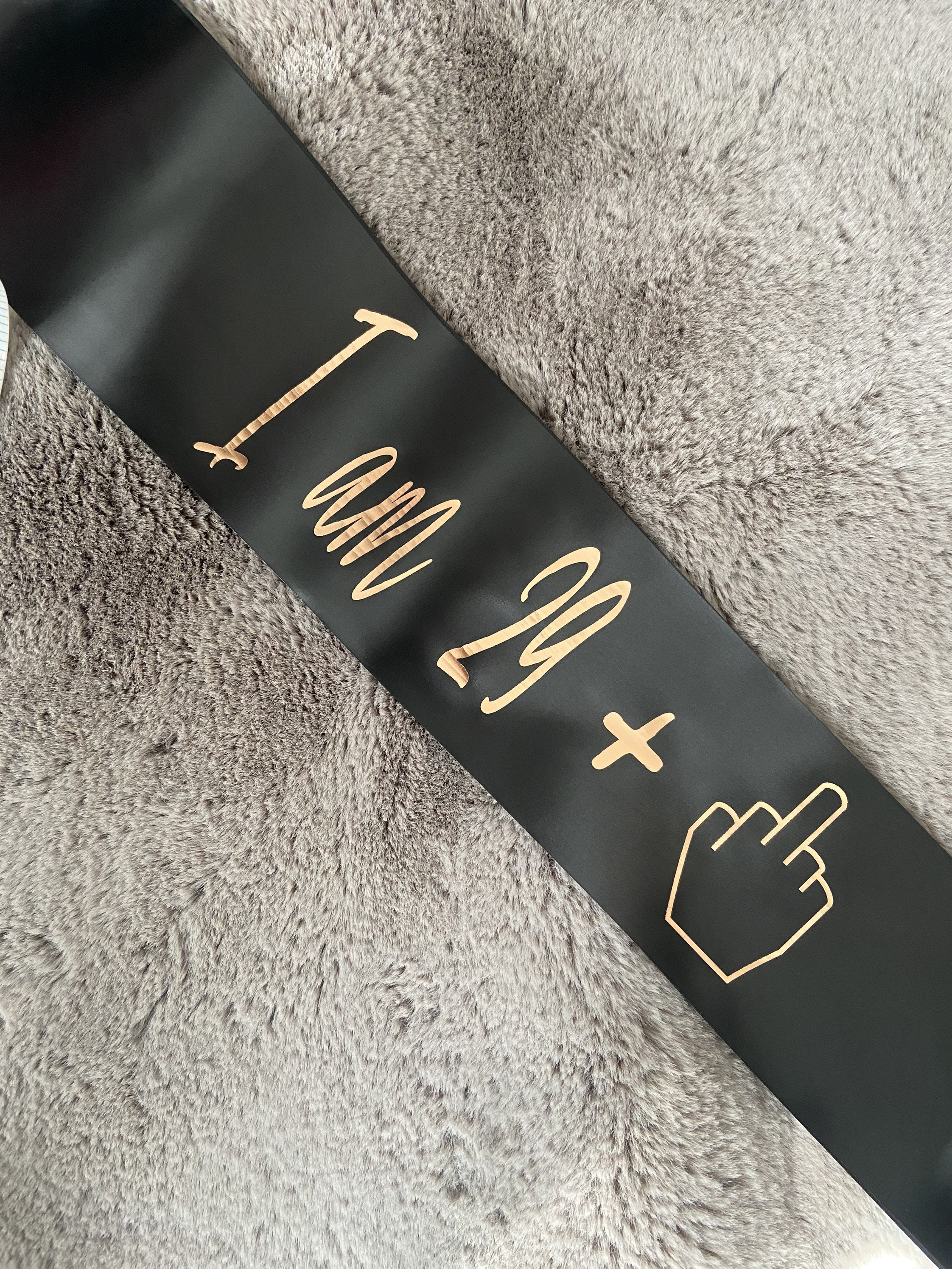 29 Plus 1 Middle Finger 30th Birthday Party Sash - Etsy