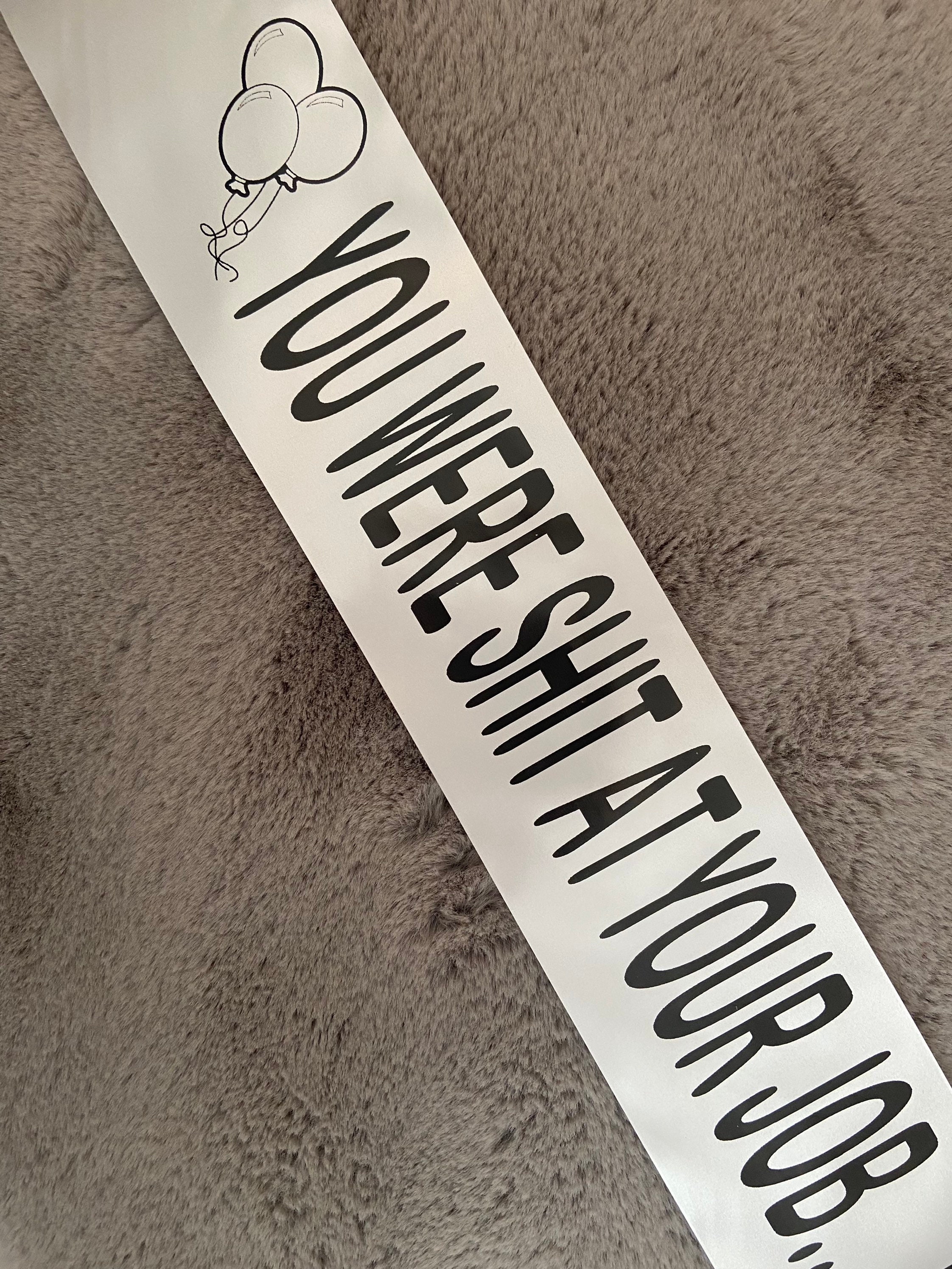 Office Party Leaving Banner Work Colleague Leaving Funny Sarcastic ...