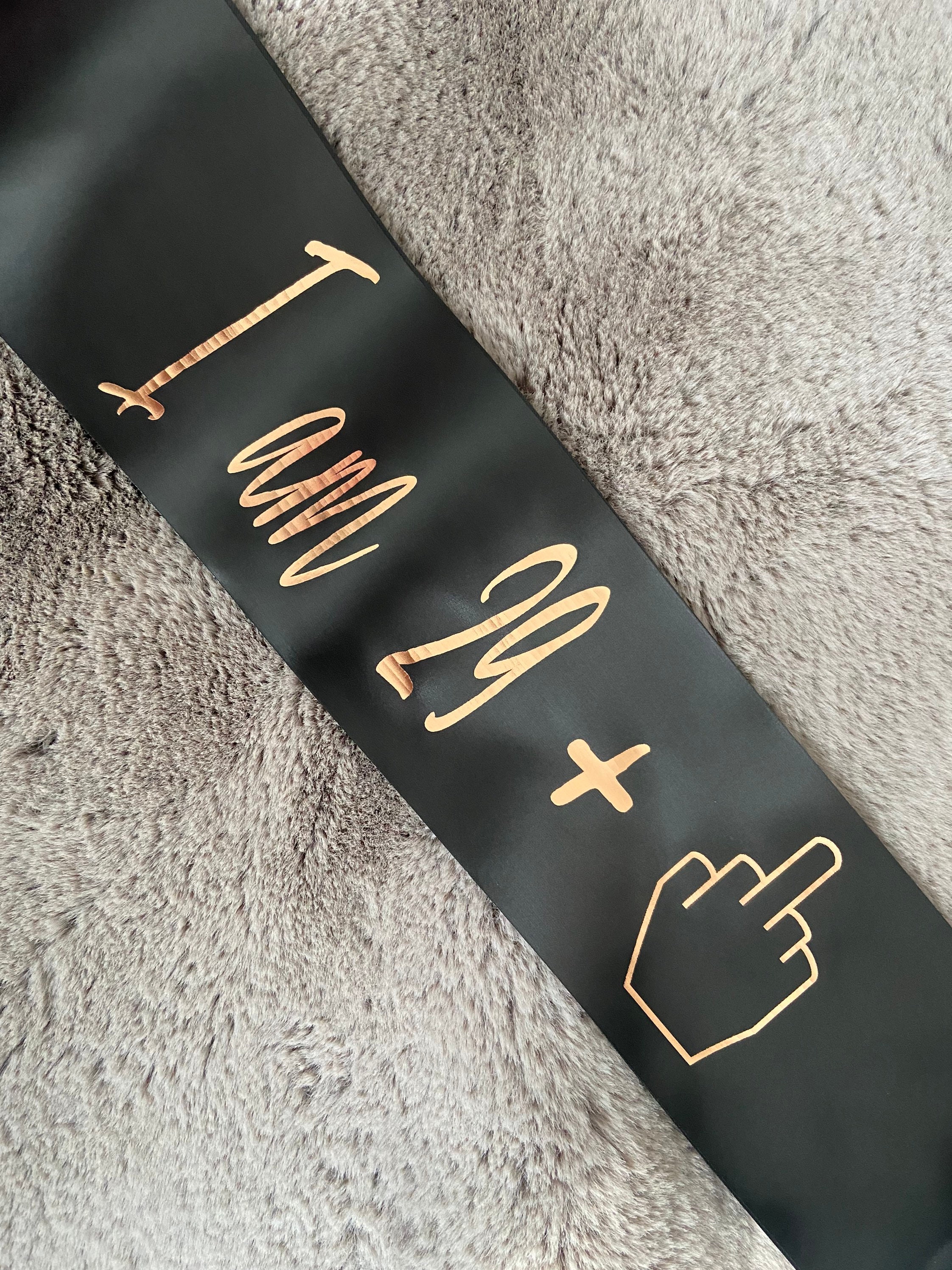 29 Plus 1 Middle Finger 30th Birthday Party Sash - Etsy UK