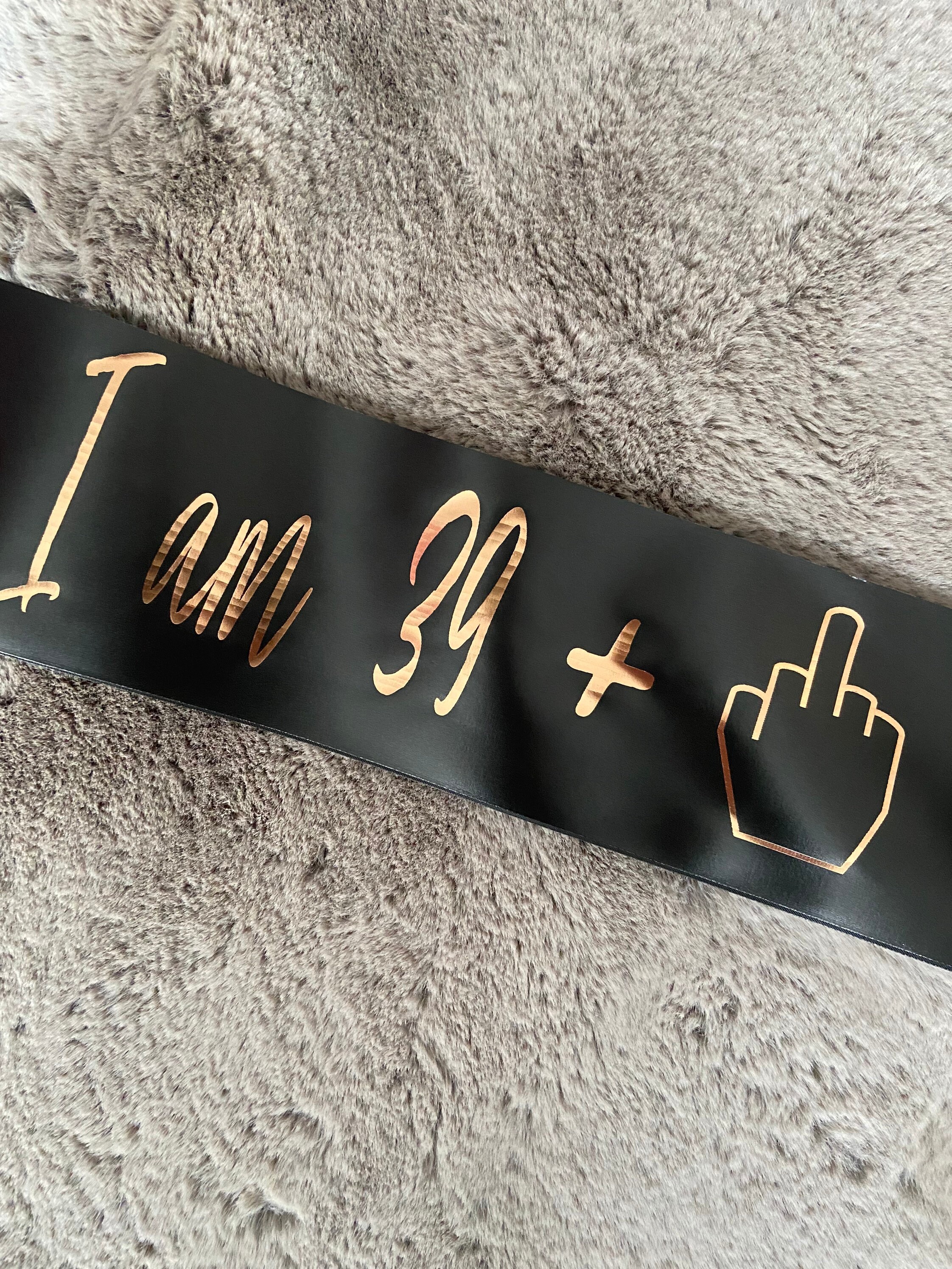 39 Plus 1 Middle Finger 40th Birthday Party Sash - Etsy