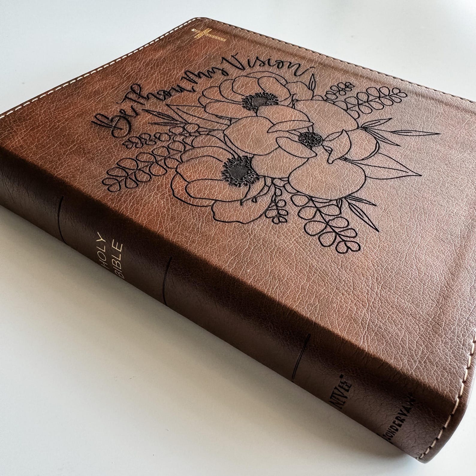 PERSONALIZED NIV Journaling Bible - Be Thou My Vision - Jesus' Words in ...
