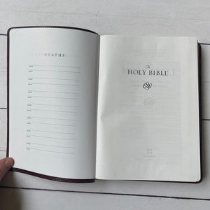 PERSONALIZED ESV Wide Margin Bible - Flowers and "by His Stripes We Are ...