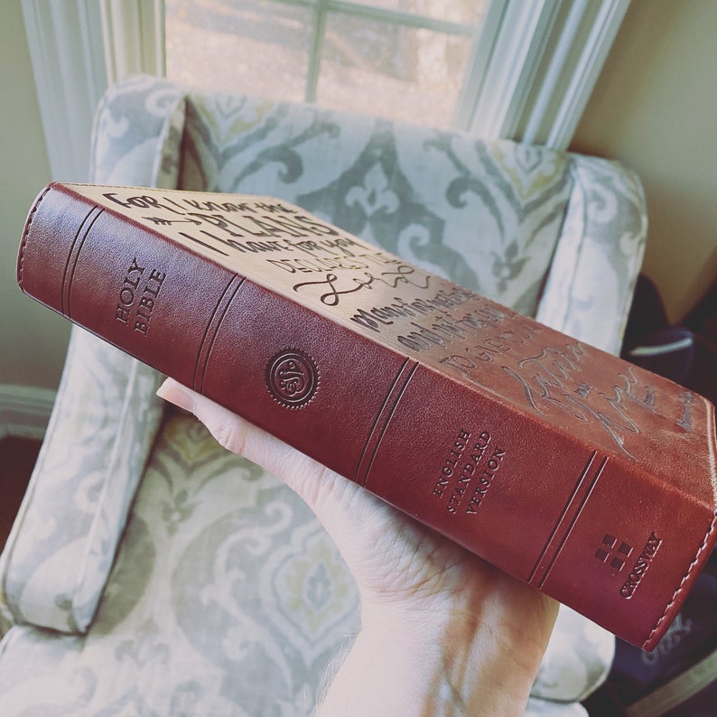 CUSTOM Engraved ESV Bible Large Print Red Letter ESV Etsy CUSTOM Engraved ESV Bible Large Print Red Letter ESV Etsy