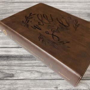 PERSONALIZED ESV Journaling Bible - It is Well With My Soul in Wreath ...
