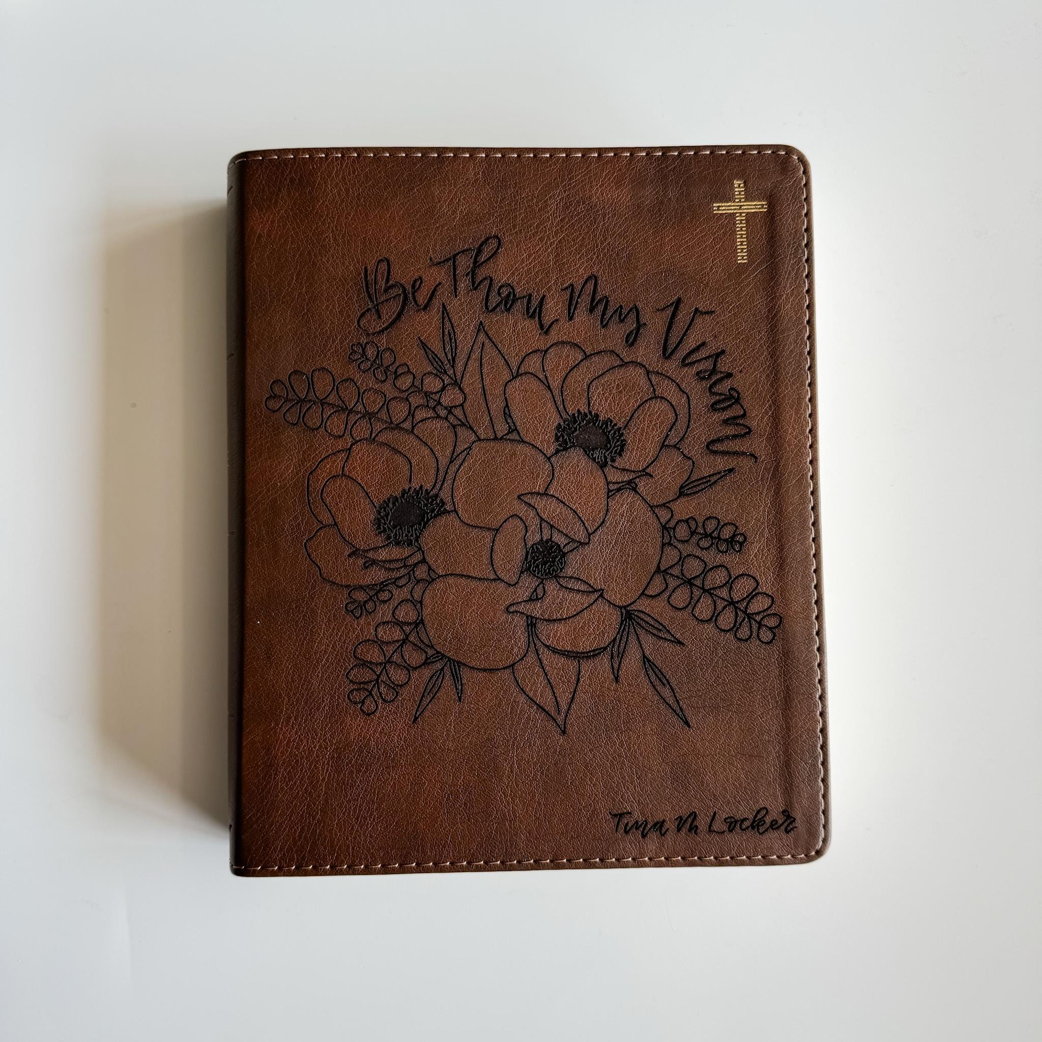 PERSONALIZED NIV Journaling Bible - Be Thou My Vision - Jesus' Words in ...