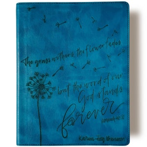 PERSONALIZED CSB Note Taking Bible - Sea Blue - the Grass Withers, the ...