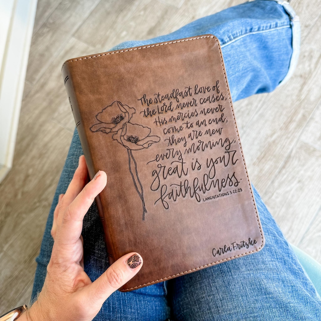 PERSONALIZED ESV Study Bible - the Steadfast Love of the Lord Never ...