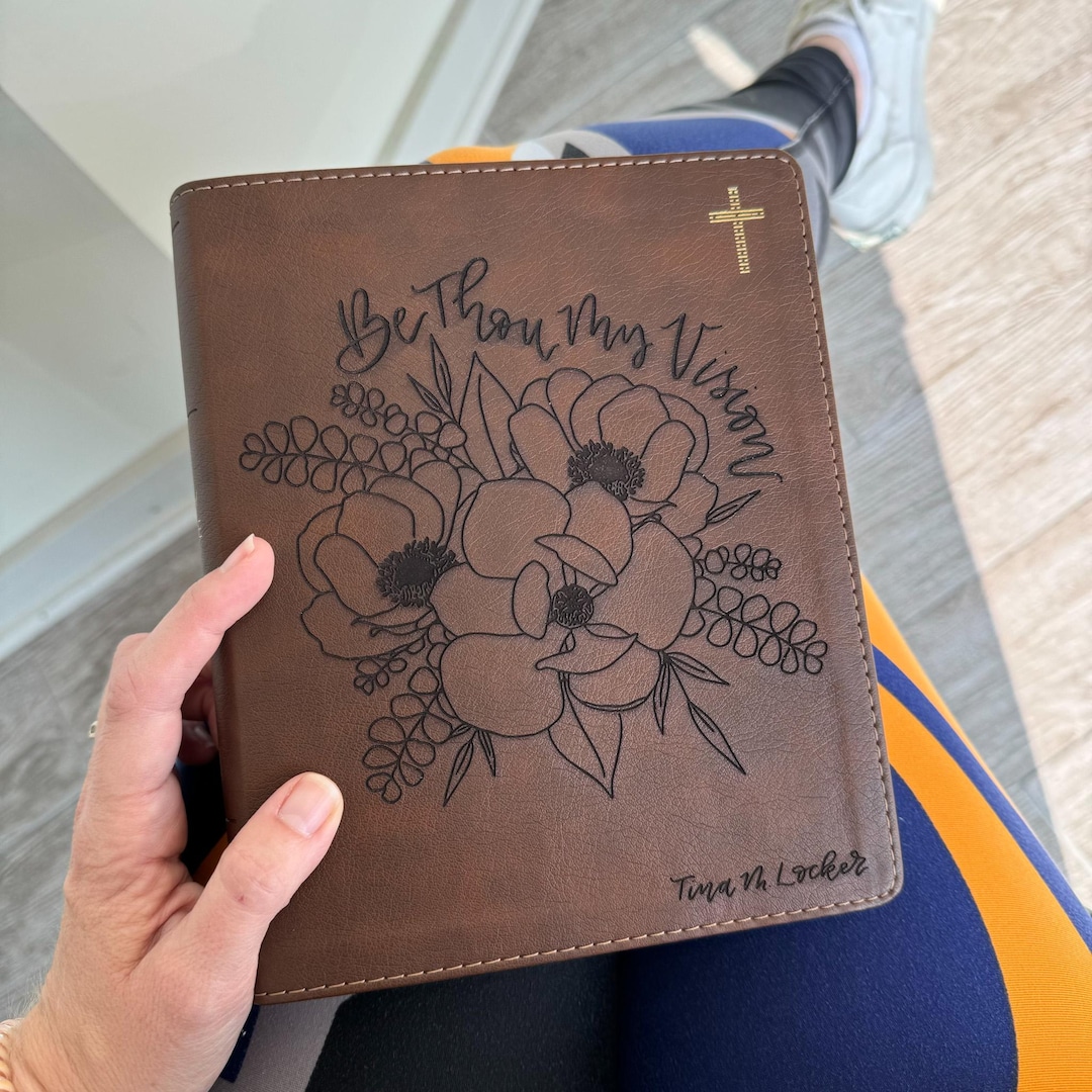 PERSONALIZED NIV Journaling Bible - Be Thou My Vision - Jesus' Words in ...