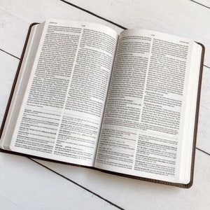 PERSONALIZED ESV Concise Study Bible - Brown - Proverbs 28:1 With Lion ...