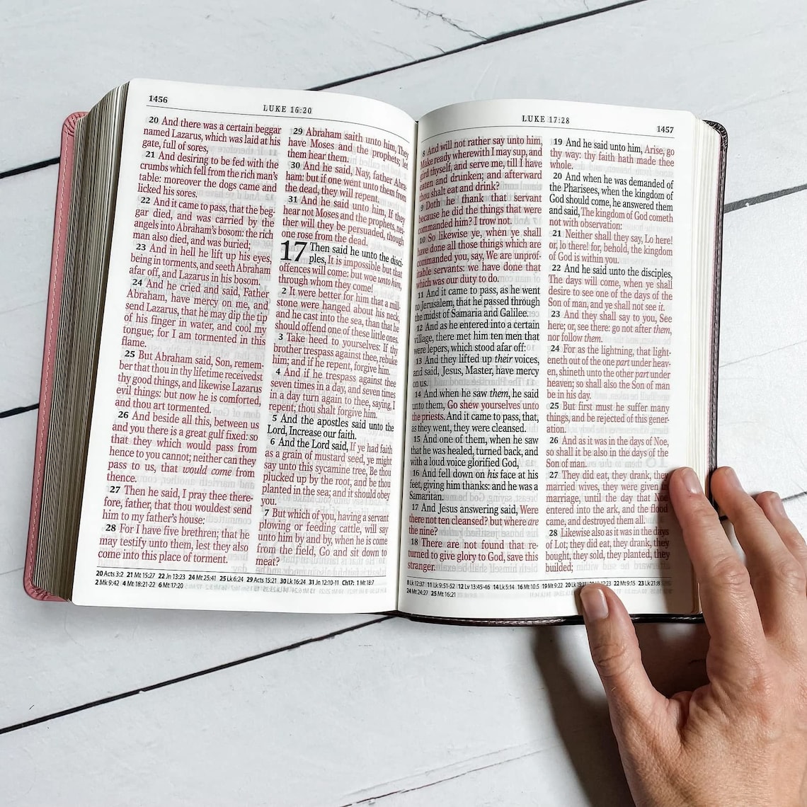 PERSONALIZED KJV Bible - Hand Lettered "the Holy Bible" - Pink and ...