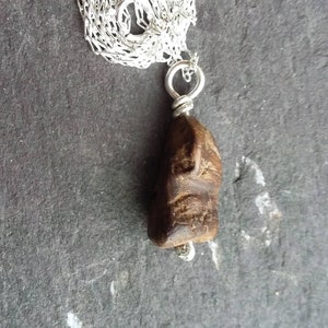 Handmade Pontfadog Oak Pendant/natural Wood Necklace With 925 Sterling ...