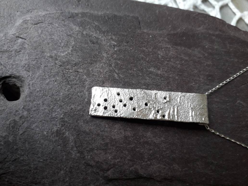 Beautiful Roll Top Pendant Reticulated Finish With Design Piercing. 925 ...