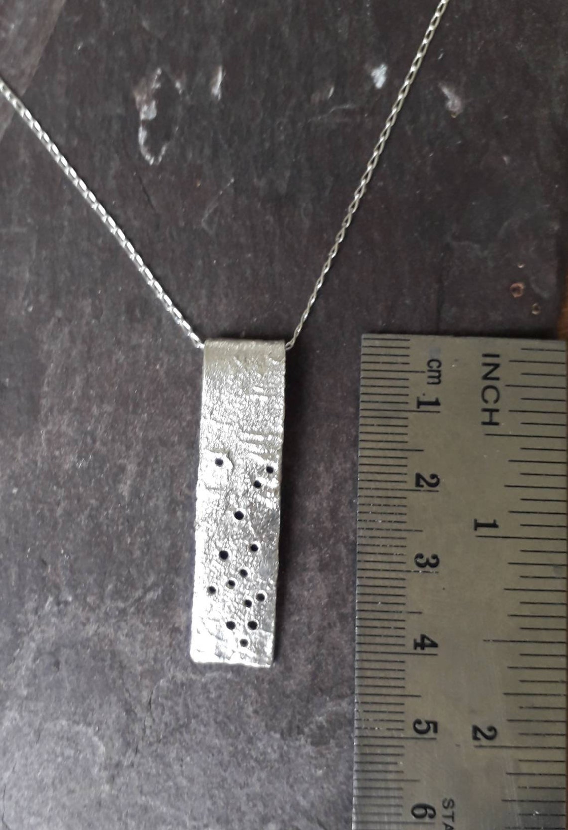 Beautiful Roll Top Pendant Reticulated Finish With Design Piercing. 925 ...