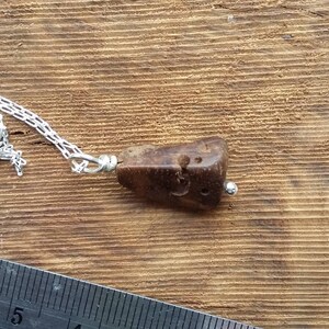 Handmade Pontfadog Oak Pendant/natural Wood Necklace With 925 Sterling ...