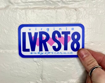 Virginia License Plate Sticker - Etsy