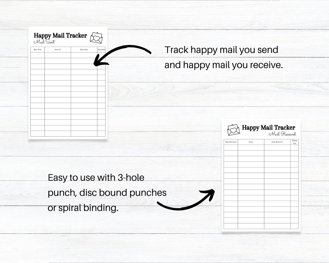 PRINTABLE Cross Stitch Friends Bundle, Happy Mail Tracker, Contacts ...