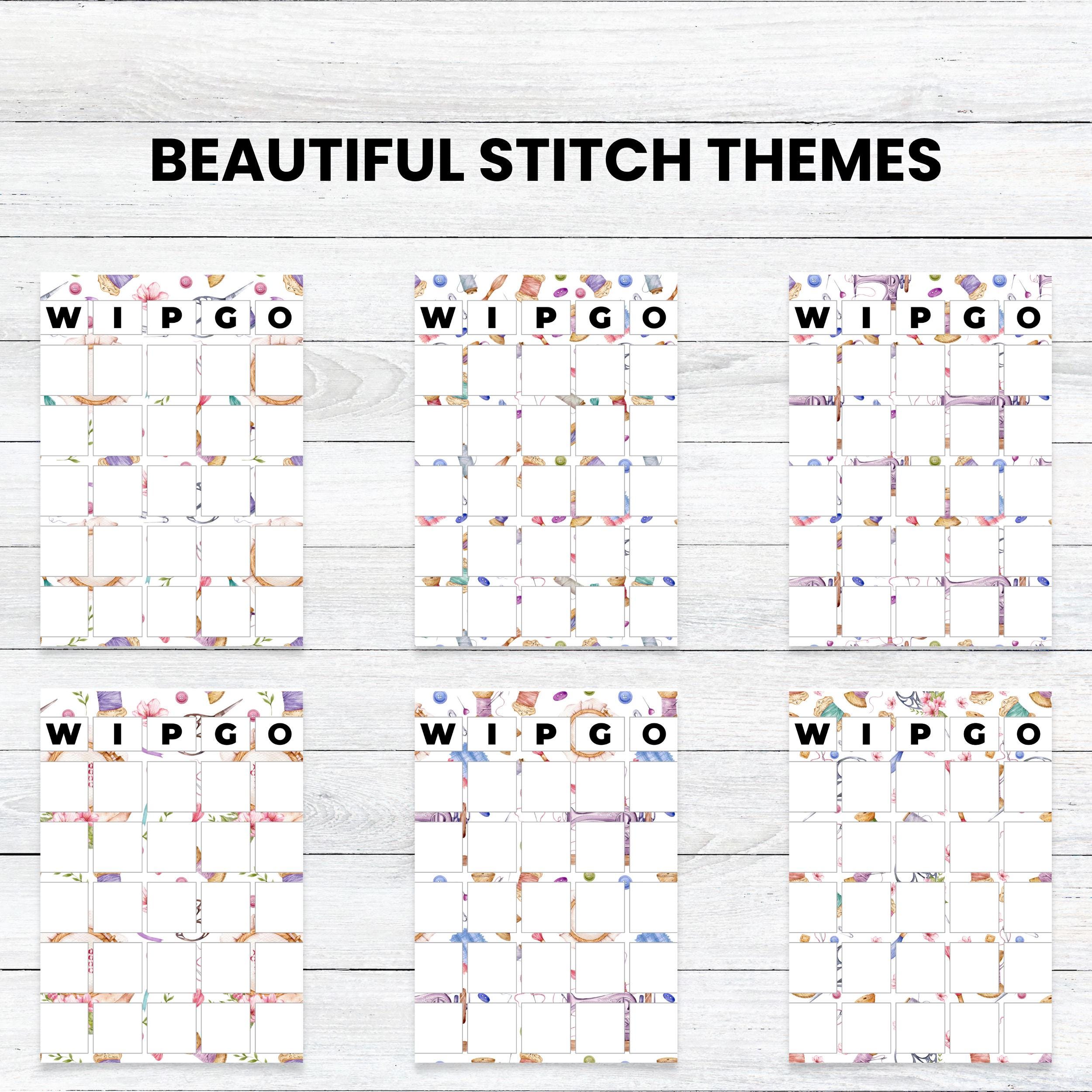PRINTABLE Nostalgia Stitching WIPGO Cross Stitch Challenge, Cross ...