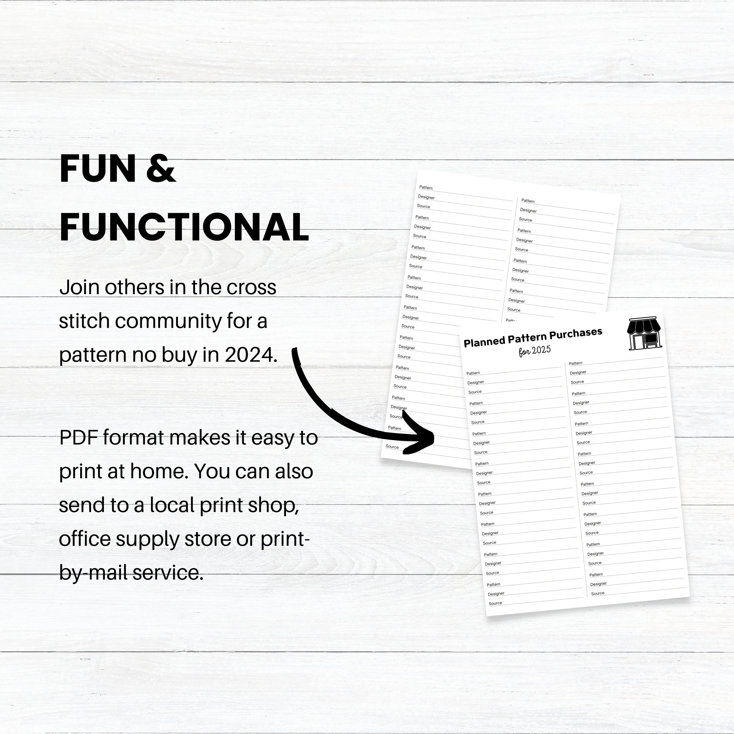 PRINTABLE Planned Pattern Purchases for 2025, Flosstube Stitch-a-long ...