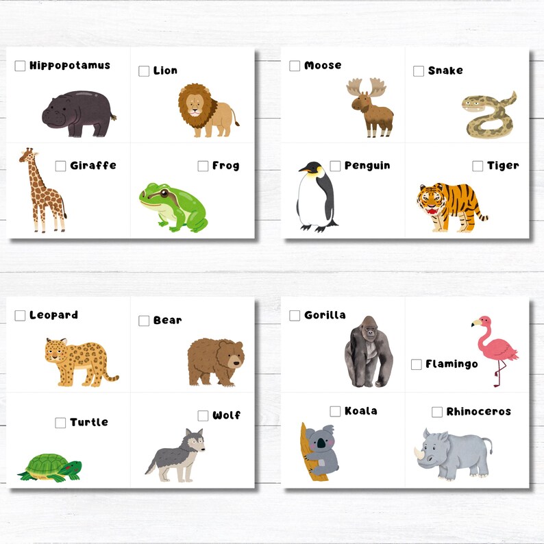 PRINTABLE Zoo Passport Scavenger Hunt, Animal Worksheet, Summer Games ...