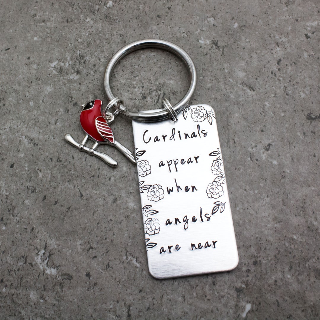 Sympathy Gift Cardinal Keychain Cardinals Appear When Angels Are Near ...