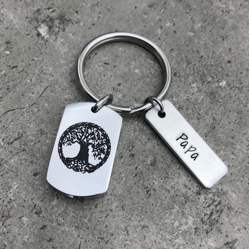 Family Tree Dog Tag Urn Necklace Personalized Cremation - Etsy