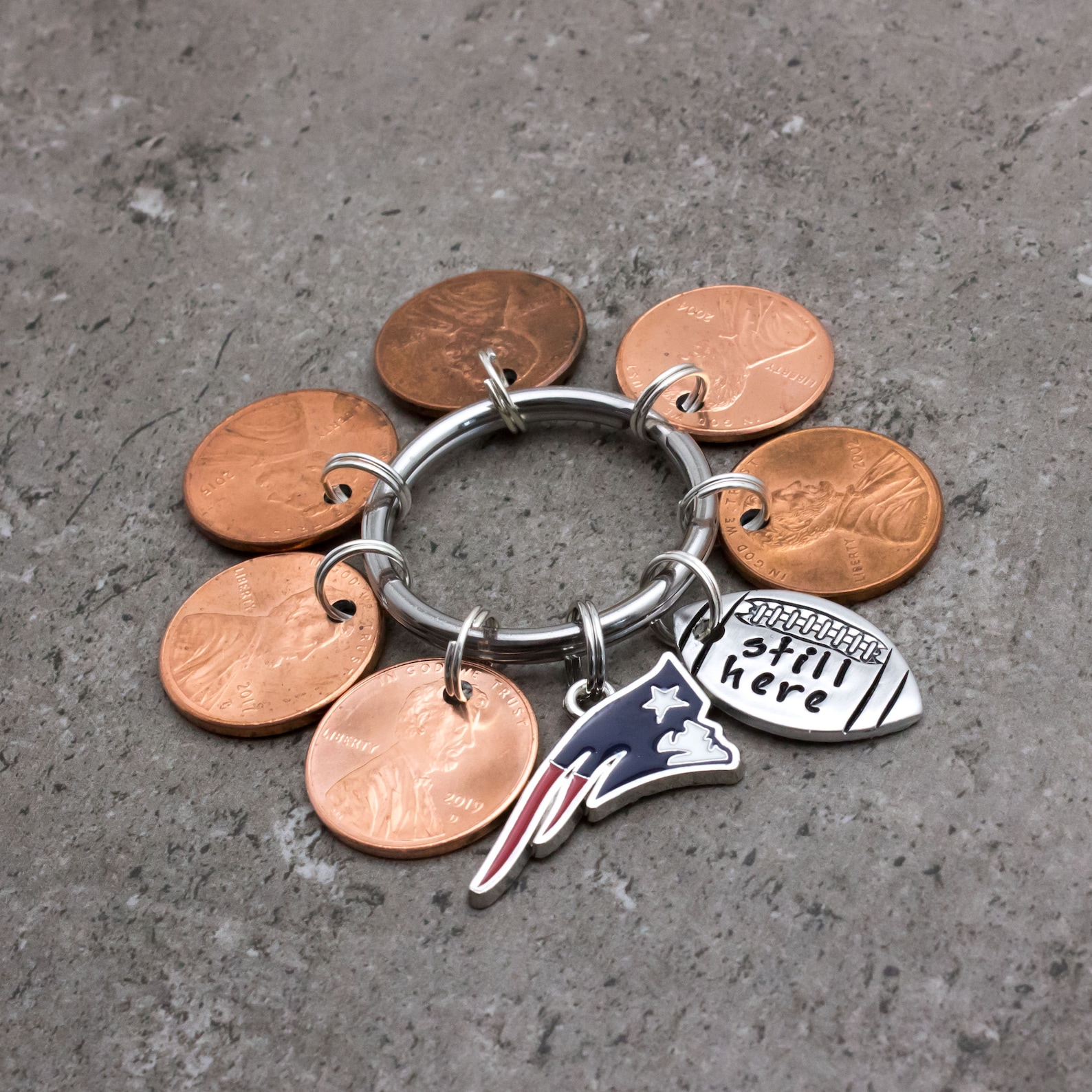 New England Patriots Super Bowl Wins Keychain Everything We Got Still ...