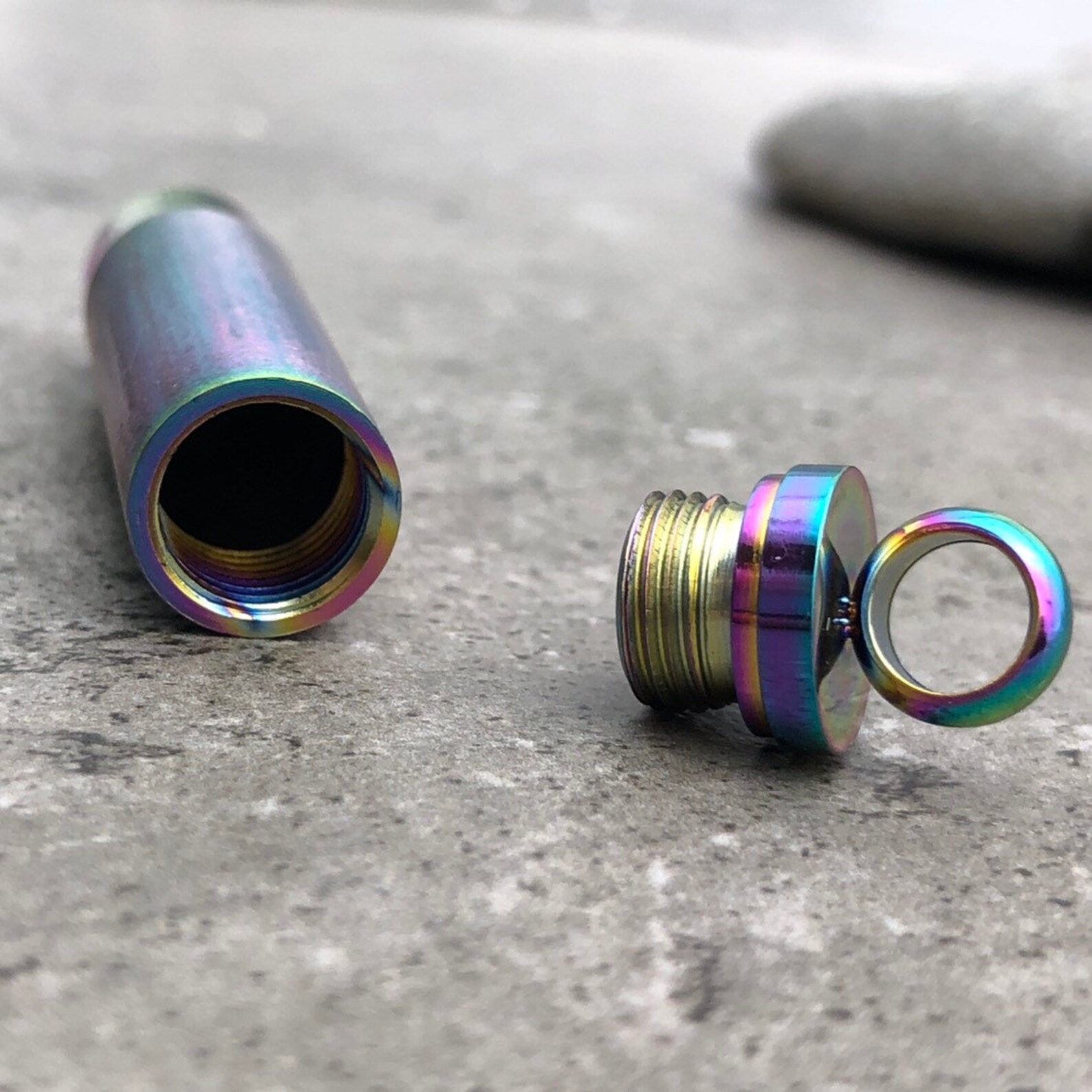 Rainbow Bullet Necklace for Ashes Bullet Urn Personalized | Etsy