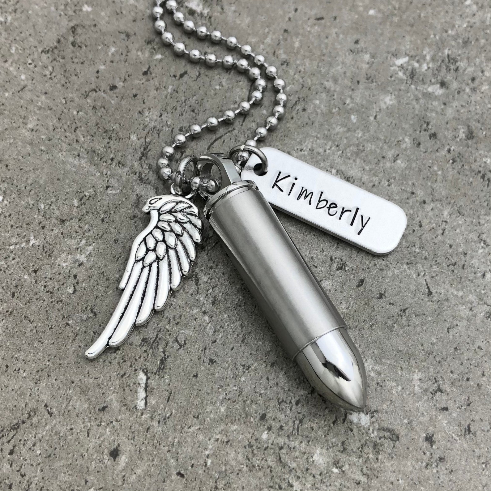 Bullet Urn Necklace Custom Urn Jewelry Urn Necklace for Human | Etsy