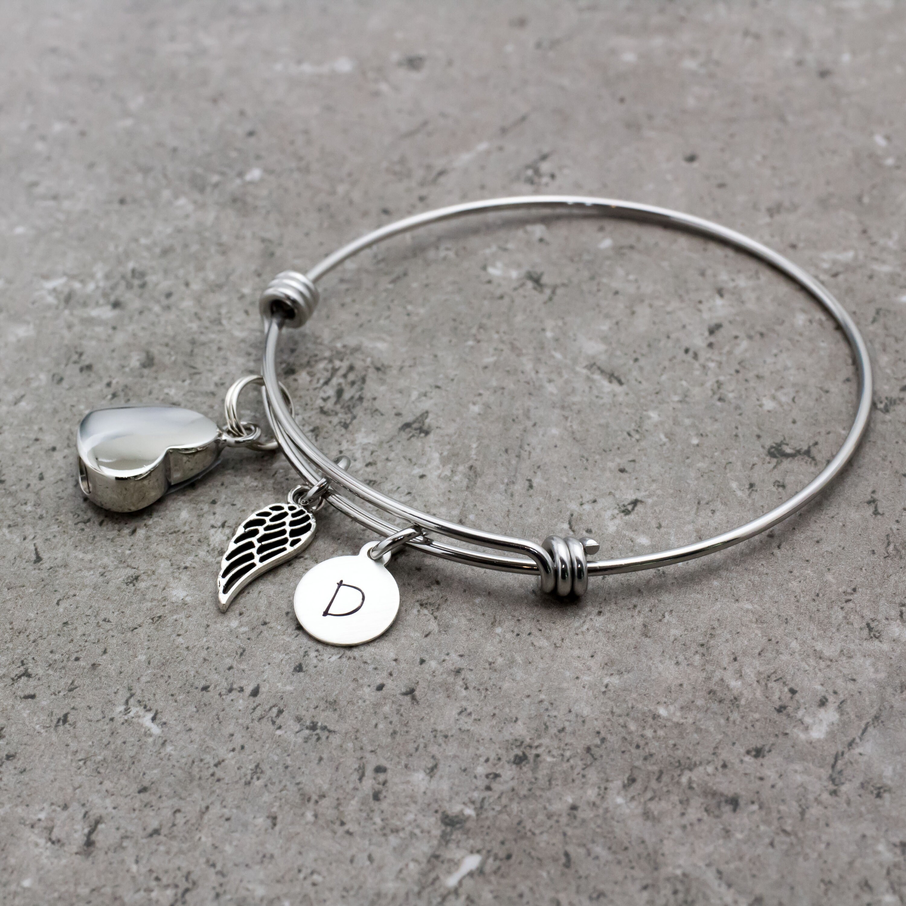 Heart Urn Bracelet for Ashes, Personalized Memorial Jewelry - Etsy