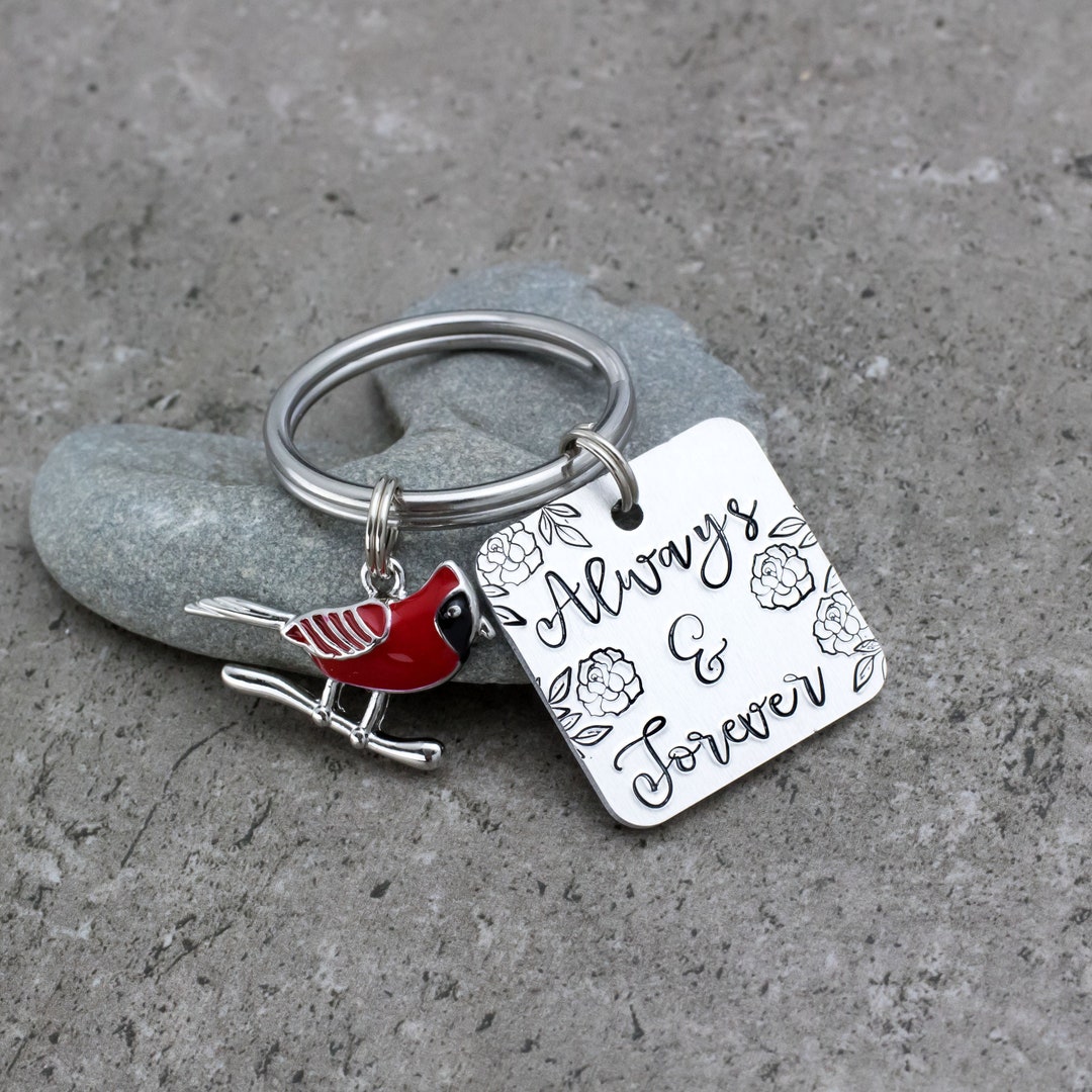 Always and Forever Cardinal Key Chain Cardinal Memorial Gift - Etsy