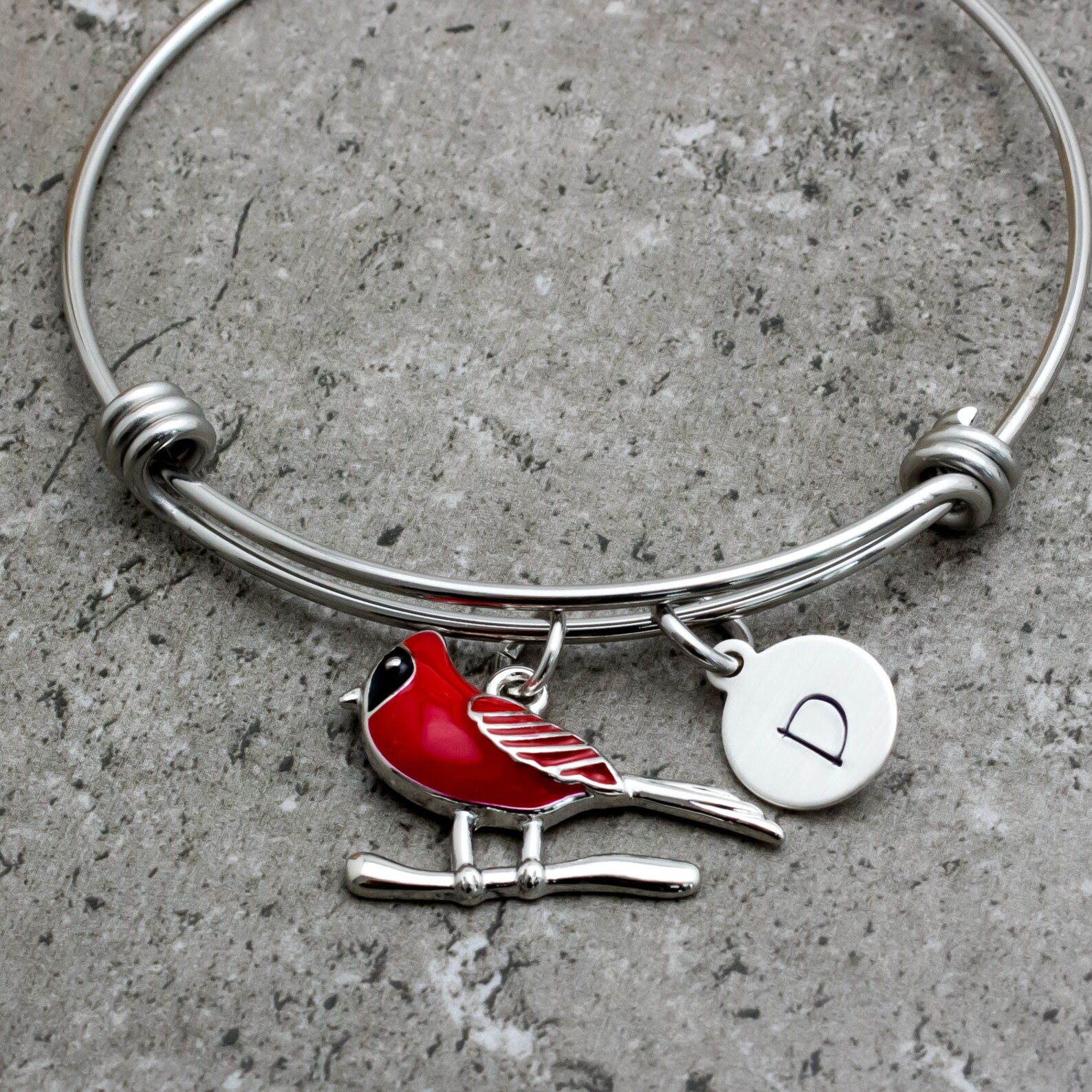 Cardinal Initial Necklace Sympathy Gift Grieving Cardinals Appear When ...