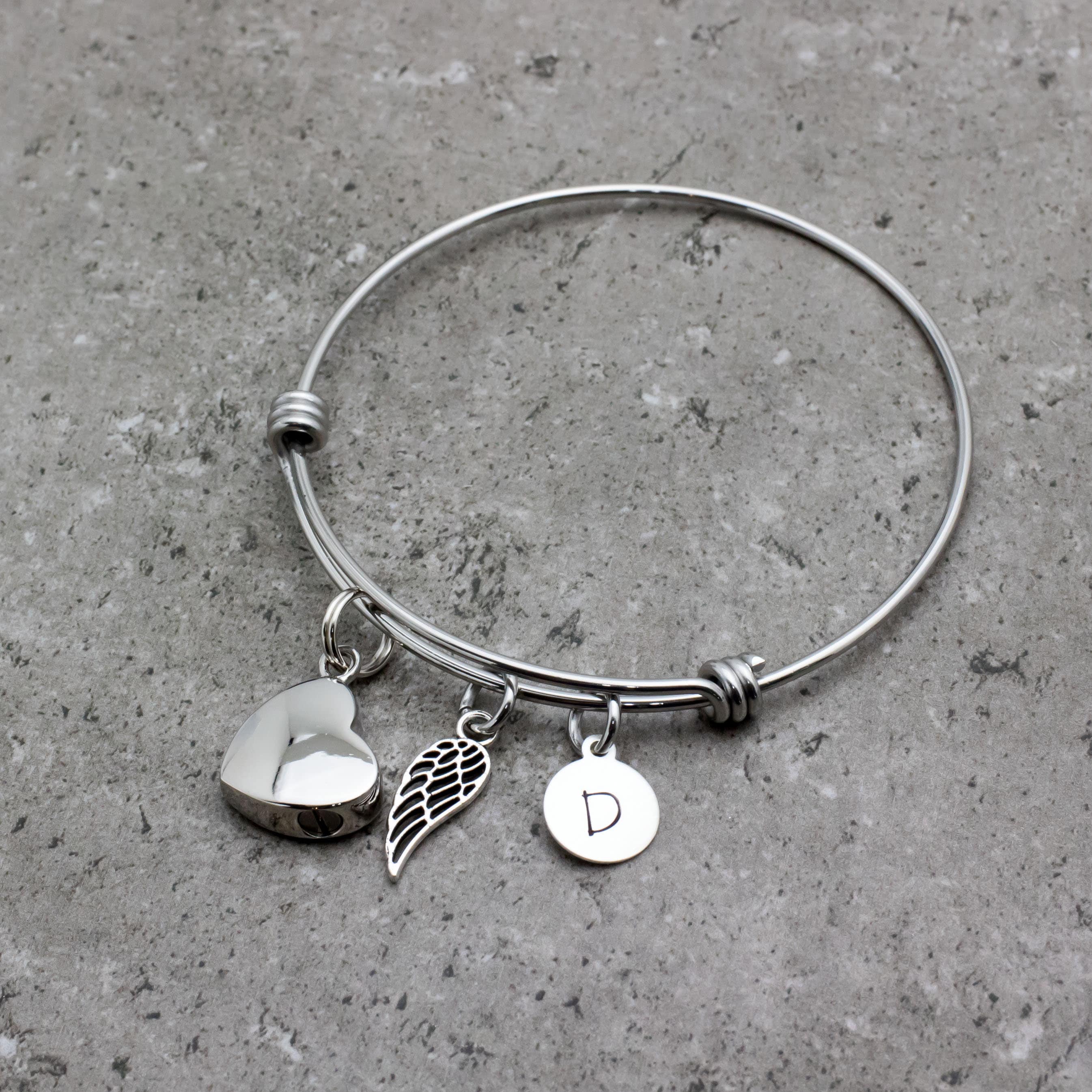 Heart Urn Bracelet for Ashes, Personalized Memorial Jewelry - Etsy