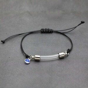 Glass Vial Urn Bracelet, Personalized Cremation Jewelry, Adjustable ...