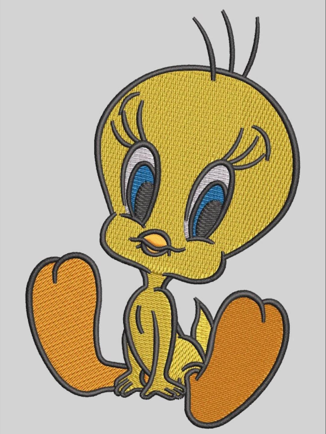 Tweety Bird Machine Embroidery Pattern Design Digital File Design ...