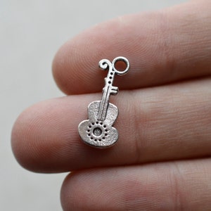 10 Violin CH224 Antique Silver Charms-violin Fiddle Jewelry - Etsy