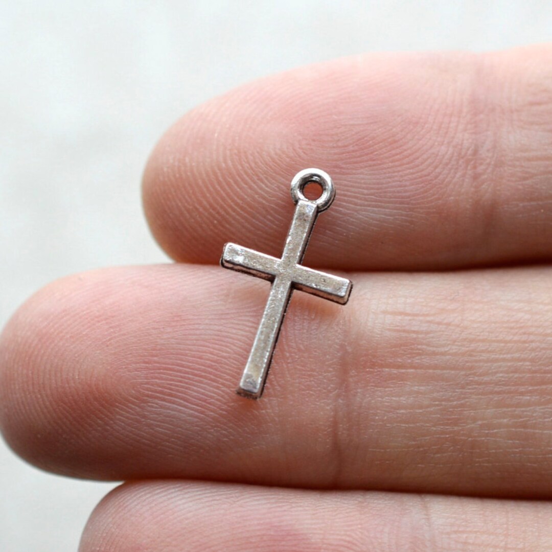 12 Cross CH188 Antique Silver Charms-antique Silver Jewelry - Etsy
