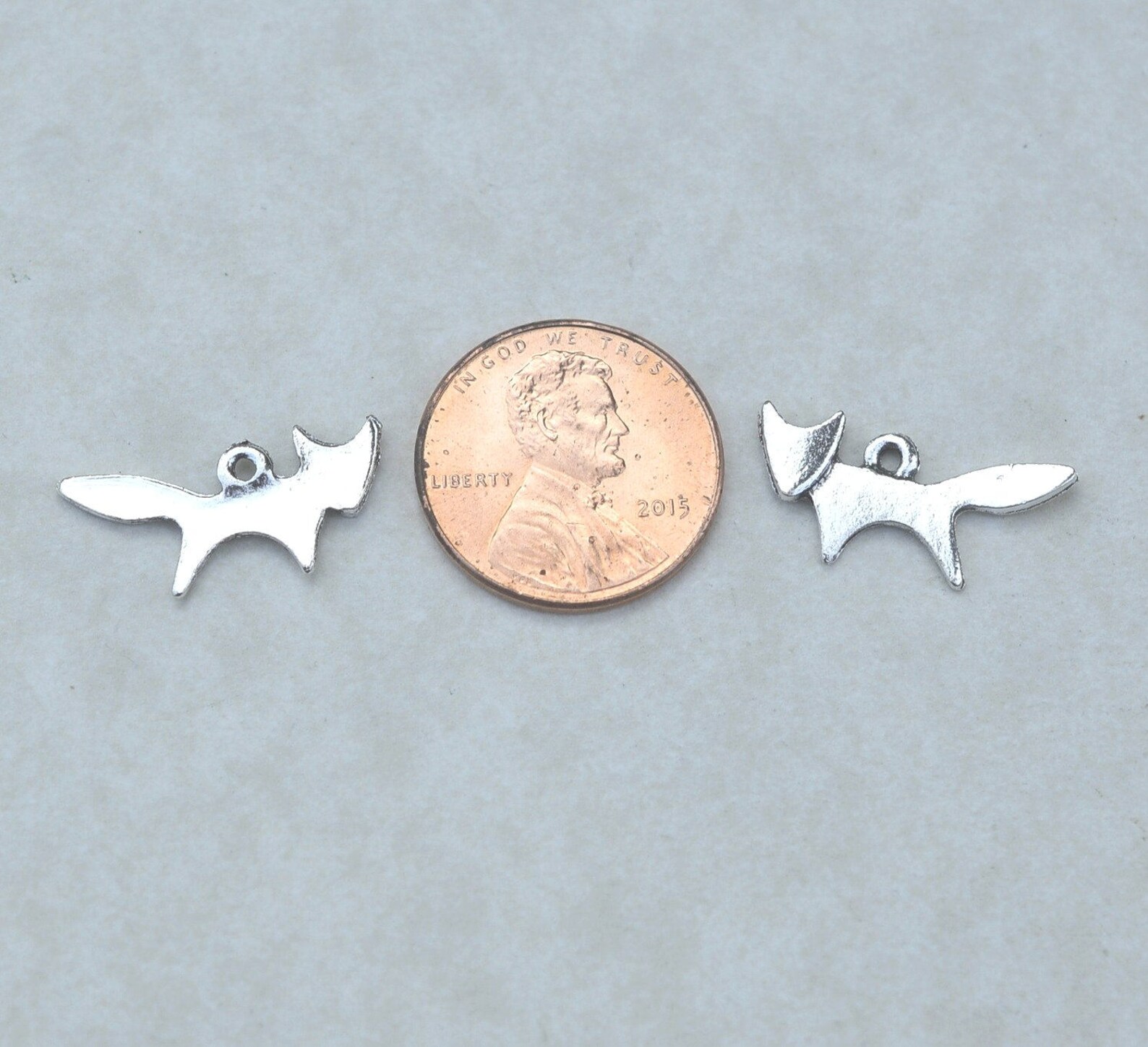 Fox Charms Wildlife Charms Antique Silver Charms 12 Pieces | Etsy