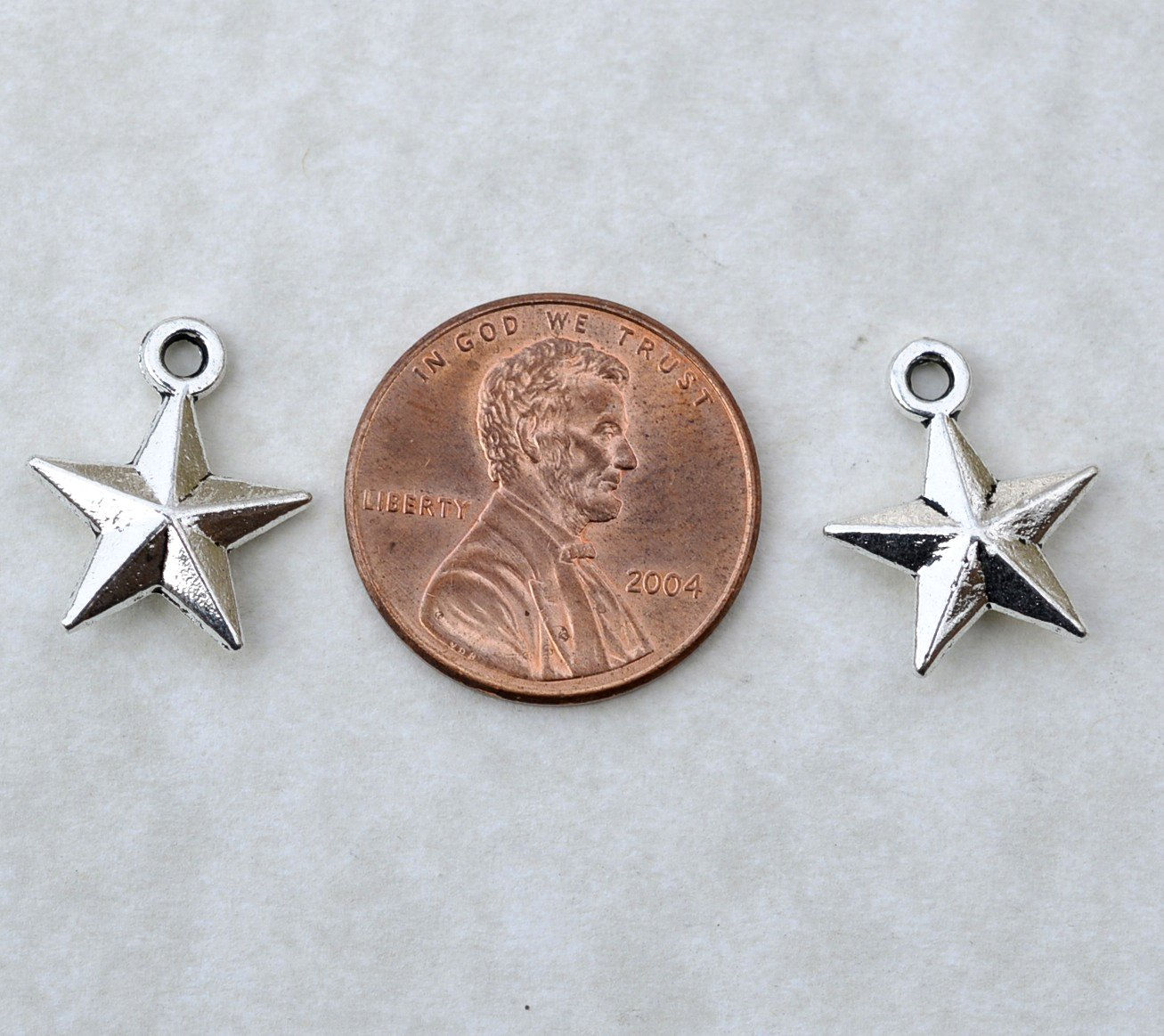 Star Charms Bulk Charms Celestial Charms Silver Stars | Etsy