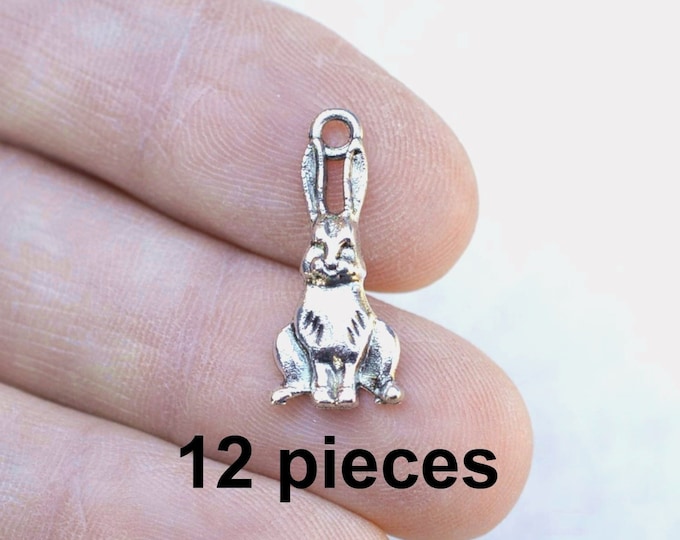 Fox Charms, Wildlife Charms, Antique Silver Charms, 12 Pieces, Ch379 ...