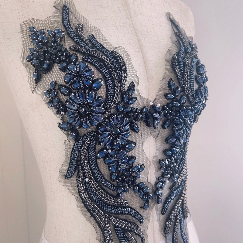 Navy Blue Appliques - Etsy