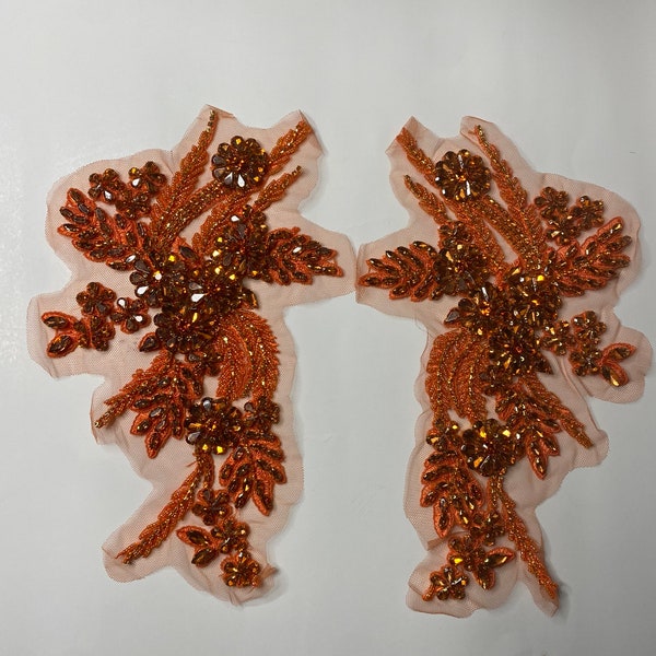 Orange Rhinestone - Etsy