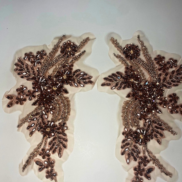 Rose Gold Applique Etsy