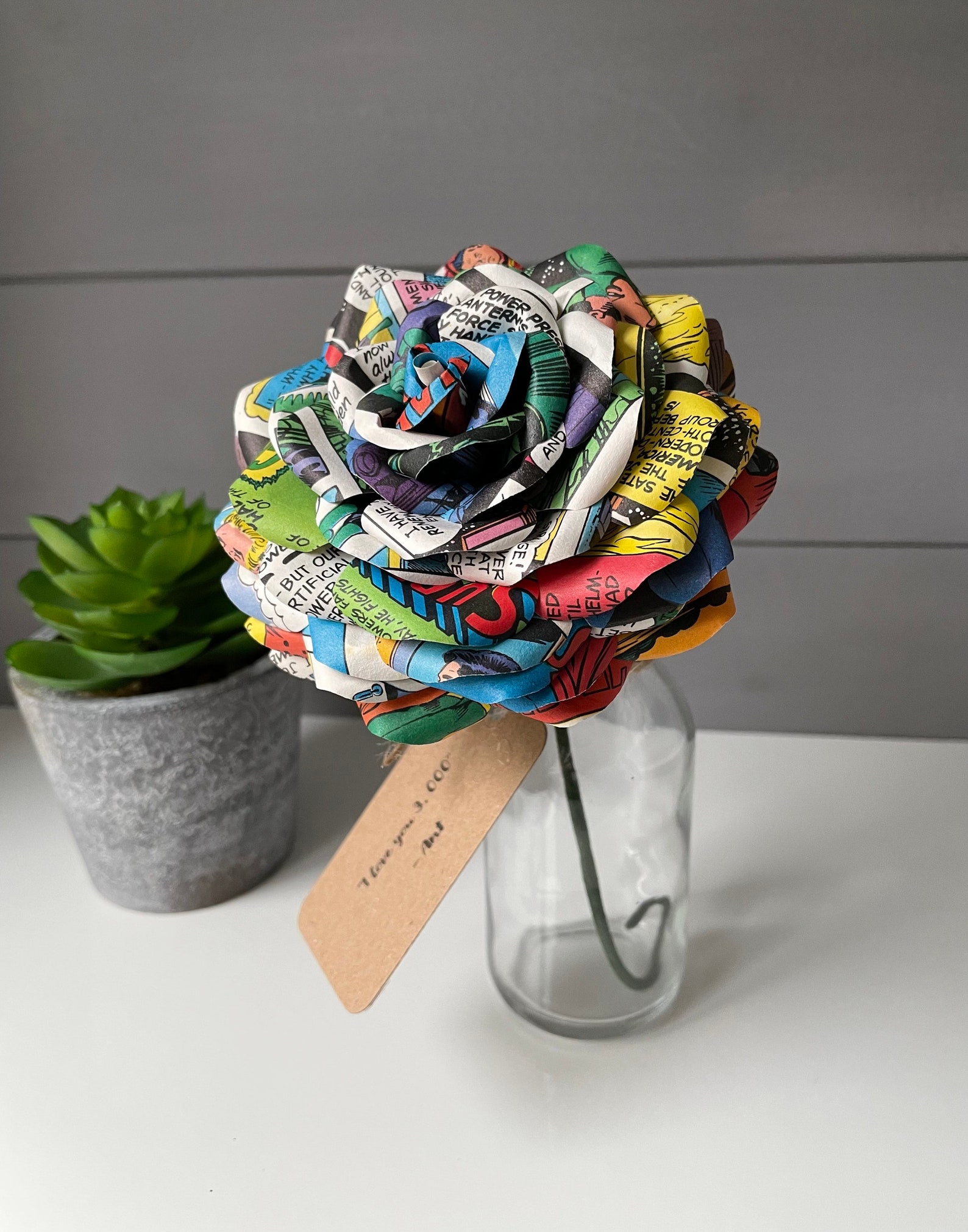 Comic Flower Vintage Comic Book Comic Book Gift With | Etsy