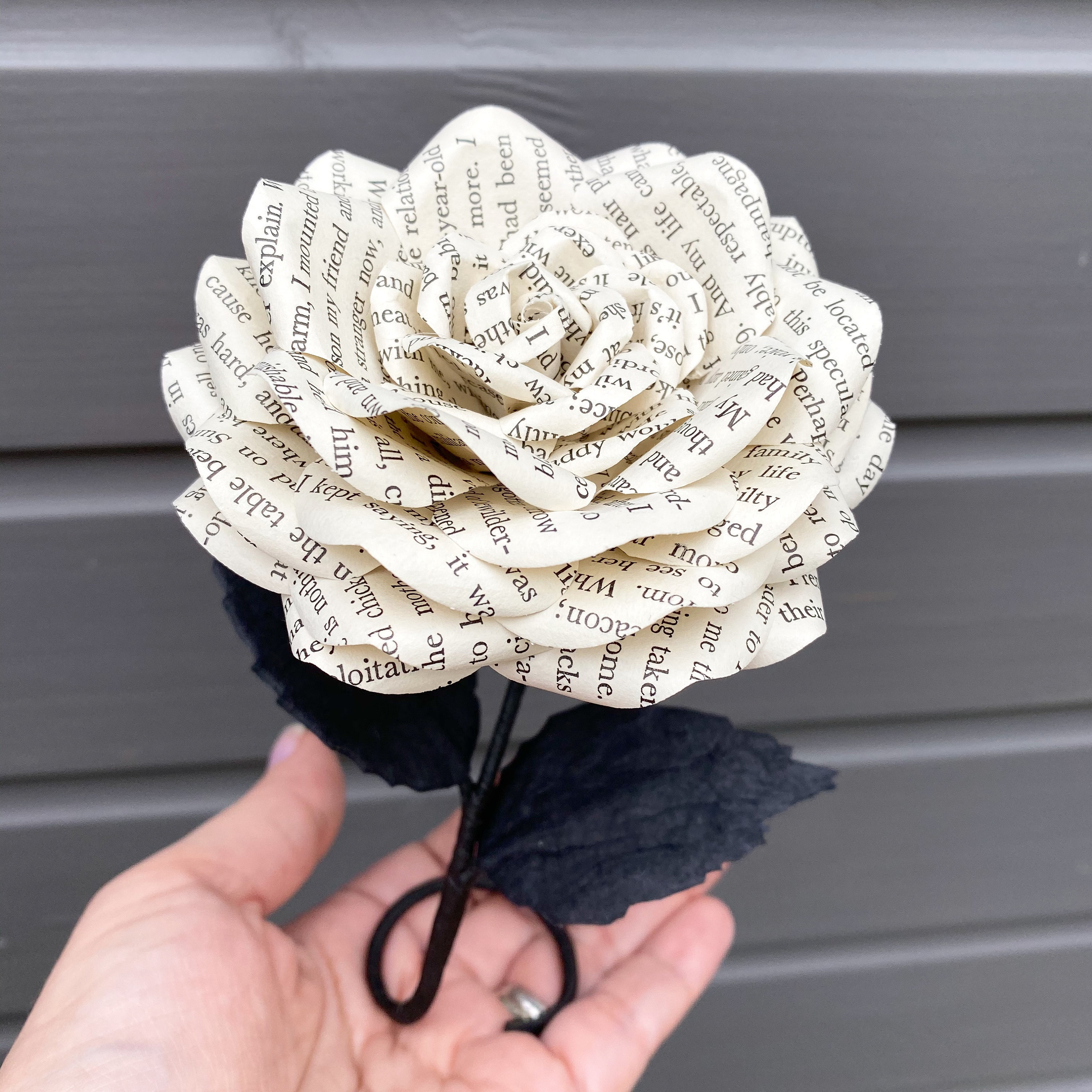 Paper Anniversary Gift Paper Rose Made From a Book Pages. - Etsy